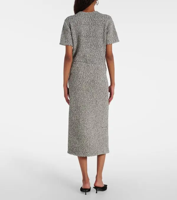 Tory Burch Tweed Pencil Skirt - Grey