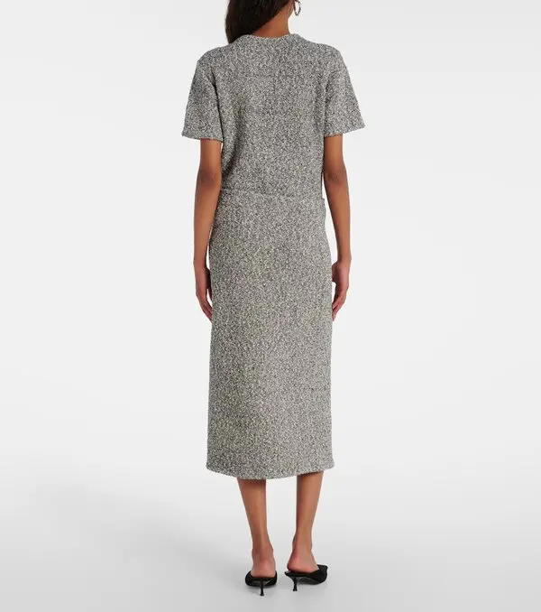 Tory Burch Tweed Pencil Skirt - Grey