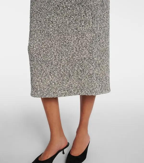 Tory Burch Tweed Pencil Skirt - Grey