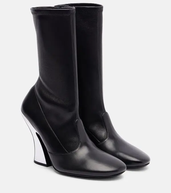 Givenchy Leather 95 Ankle Boots - Black