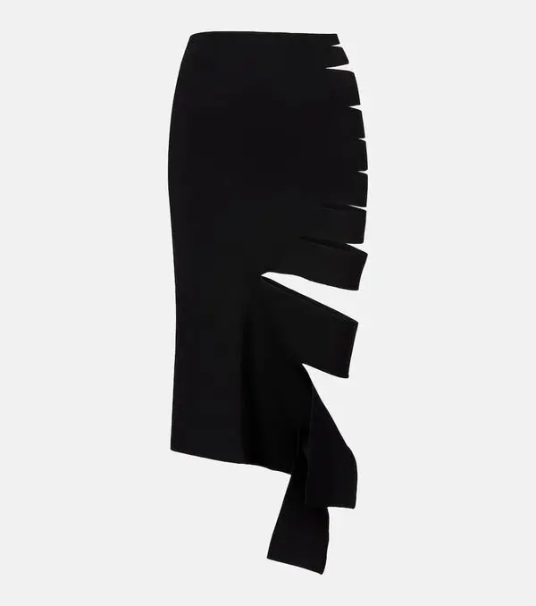 MUGLER Cut-out Midi Skirt