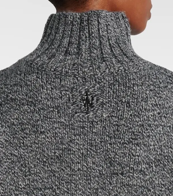 JW Anderson Wool And Alpaca-blend Turtleneck Sweater - Grey