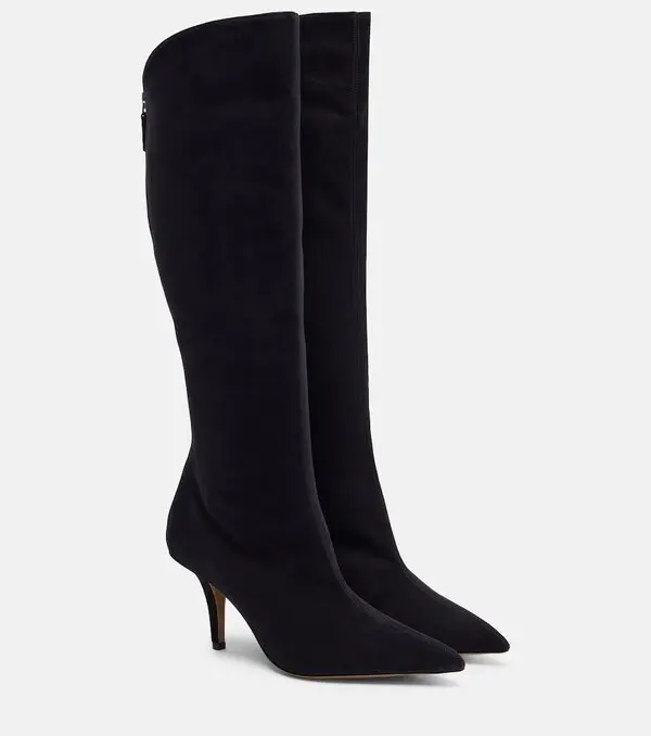 Paris Texas Jessica 75 Suede Knee-high Boots - Black