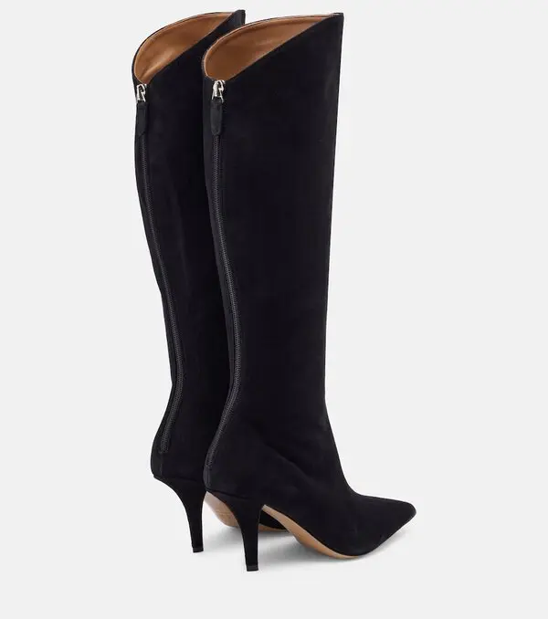 Paris Texas Jessica 75 Suede Knee-high Boots - Black