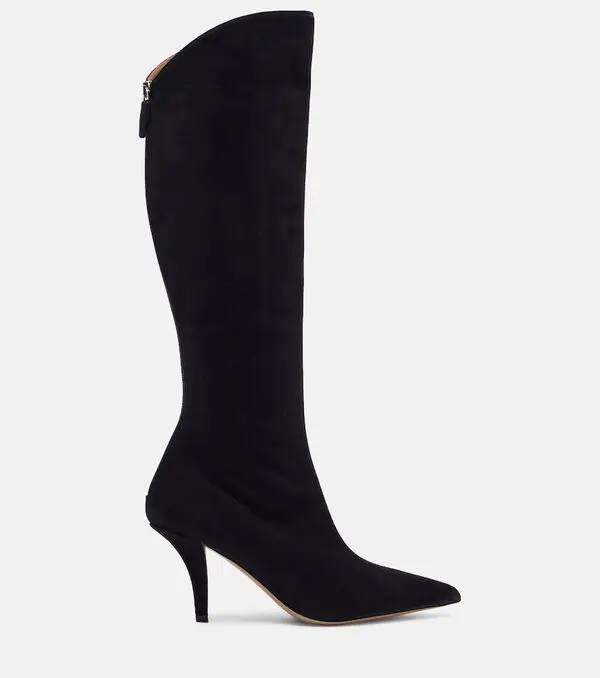 Paris Texas Jessica 75 Suede Knee-high Boots - Black