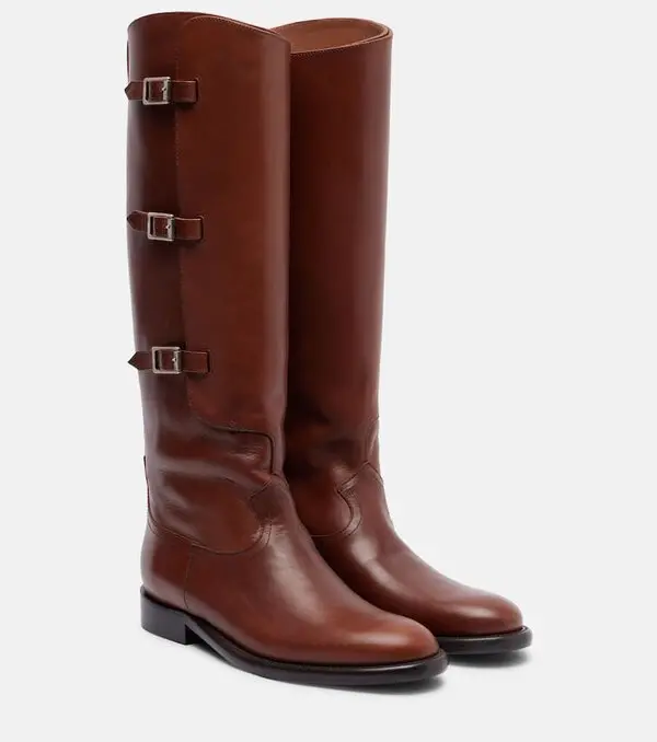 Paris Texas Montana Leather Knee-high Boots - Brown