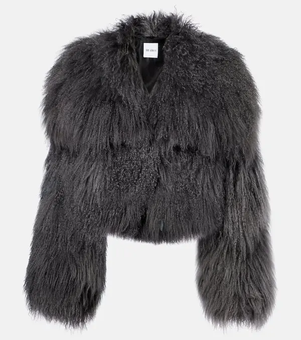Attico Shearling Jacket - Grey