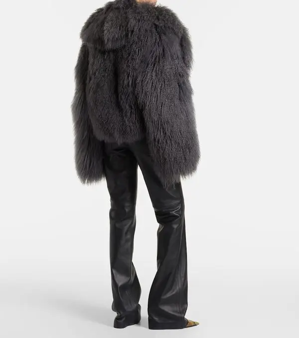 Attico Shearling Jacket - Grey