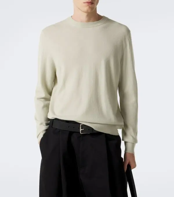 Arch4 Mr Carlos Cashmere Crew Neck Sweater - Green