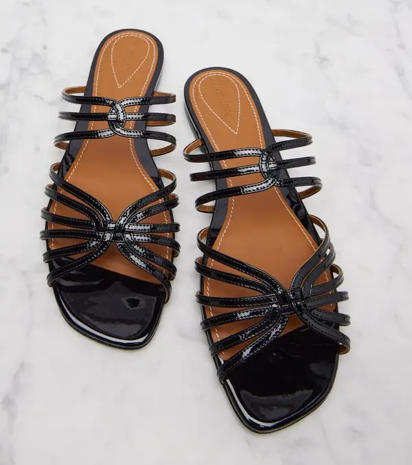 Zimmermann Aura Patent Leather Sandals