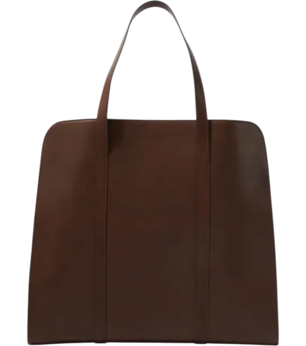 THE ROW Ben Leather Tote Bag - Brown