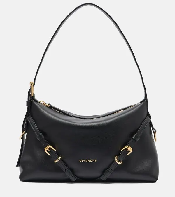 Givenchy Voyou Mini Leather Shoulder Bag - Black