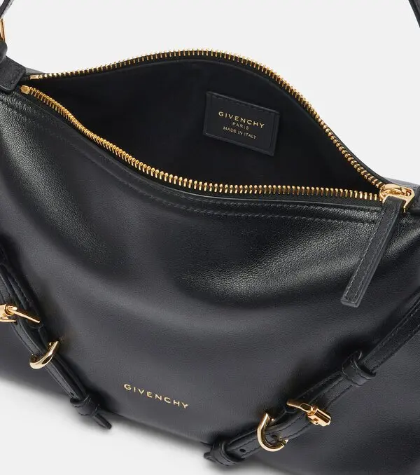 Givenchy Voyou Mini Leather Shoulder Bag - Black