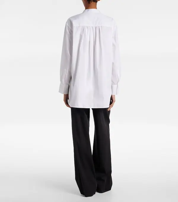 Victoria Beckham Cotton Shirt With Band Collar