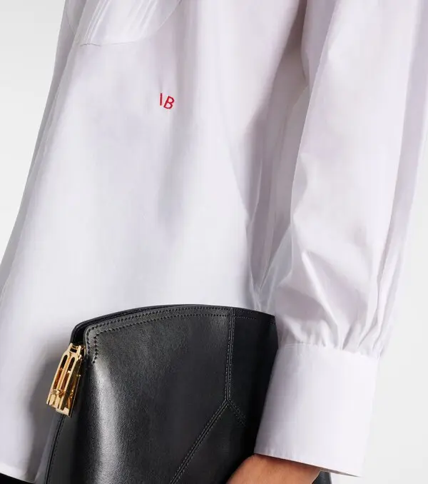 Victoria Beckham Cotton Shirt With Band Collar