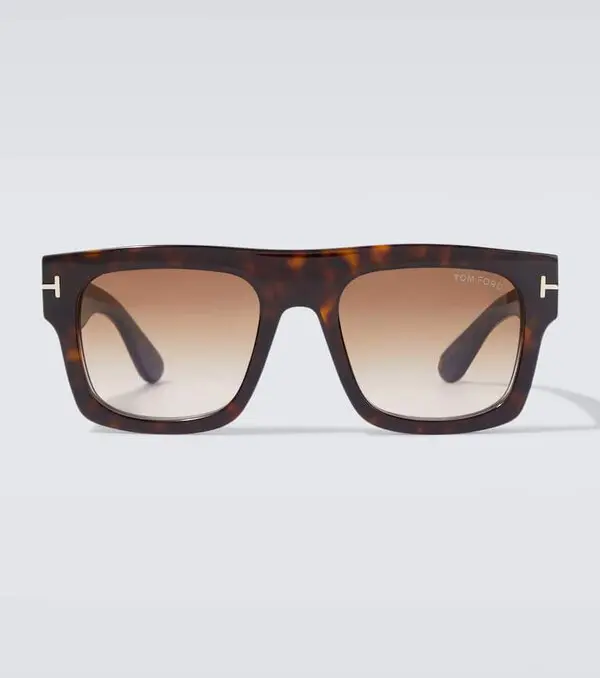 TOM FORD Fausto Square Sunglasses - Brown