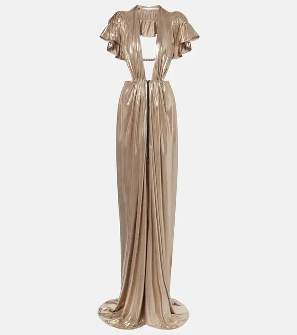 Maticevski Latitude Gathered Ruffled Gown