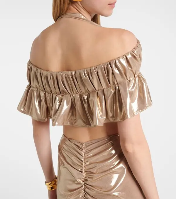 Maticevski Latitude Gathered Ruffled Gown