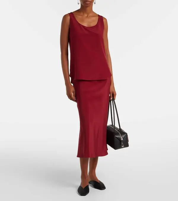 Max Mara Pecora Silk-blend Top