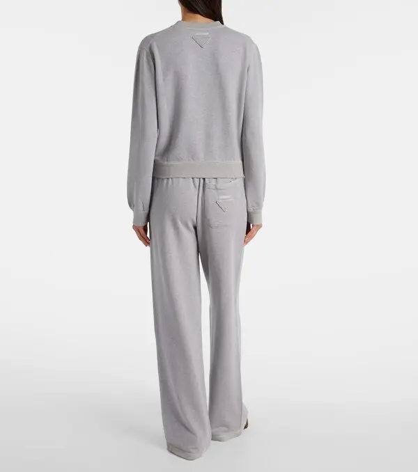 Prada Cotton Jersey Sweatshirt - Grey