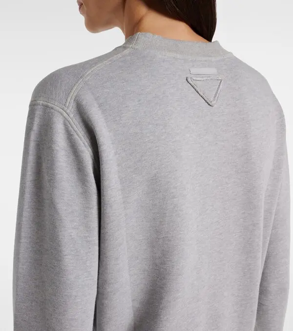 Prada Cotton Jersey Sweatshirt - Grey