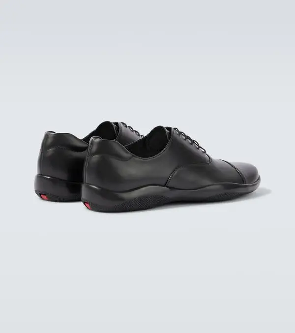 Prada Toblach Leather Sneakers