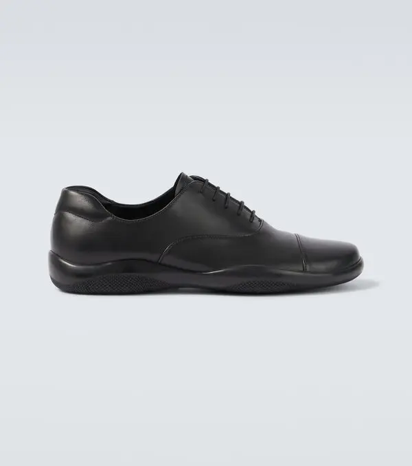 Prada Toblach Leather Sneakers