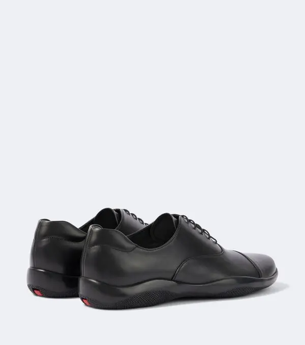 Prada Toblach Leather Sneakers