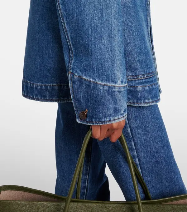 Loro Piana Corduroy-trimmed Denim Jacket