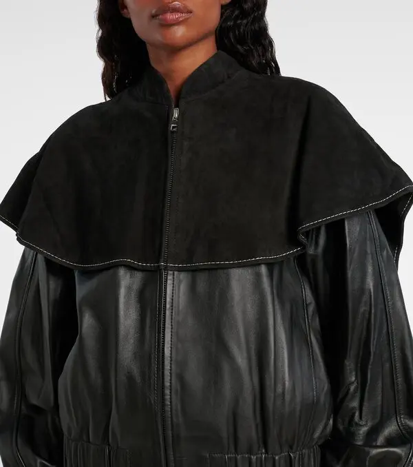 JW Anderson Caped Leather Jacket