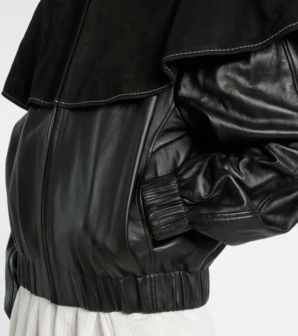 JW Anderson Caped Leather Jacket