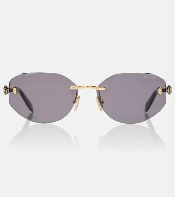 BVLGARI Serpenti Forever Oval Sunglasses - Gold