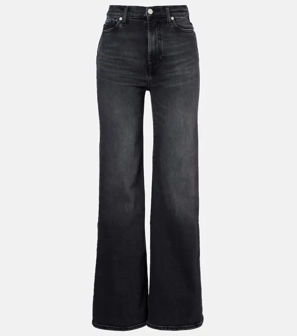 7 For All Mankind Jo Wide-leg Jeans - Grey