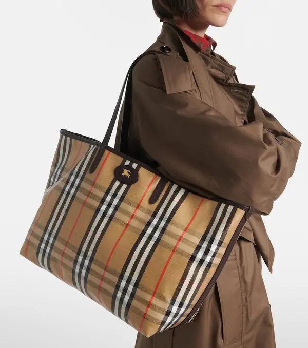 Burberry Highlands Medium Jacquard Tote Bag