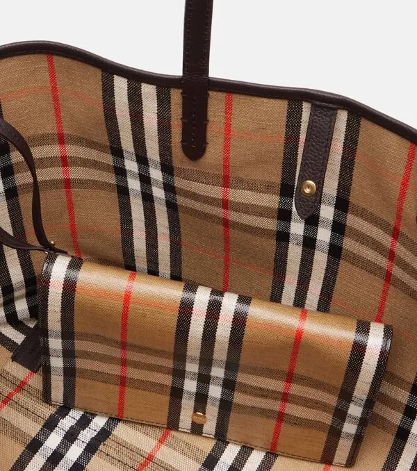 Burberry Highlands Medium Jacquard Tote Bag