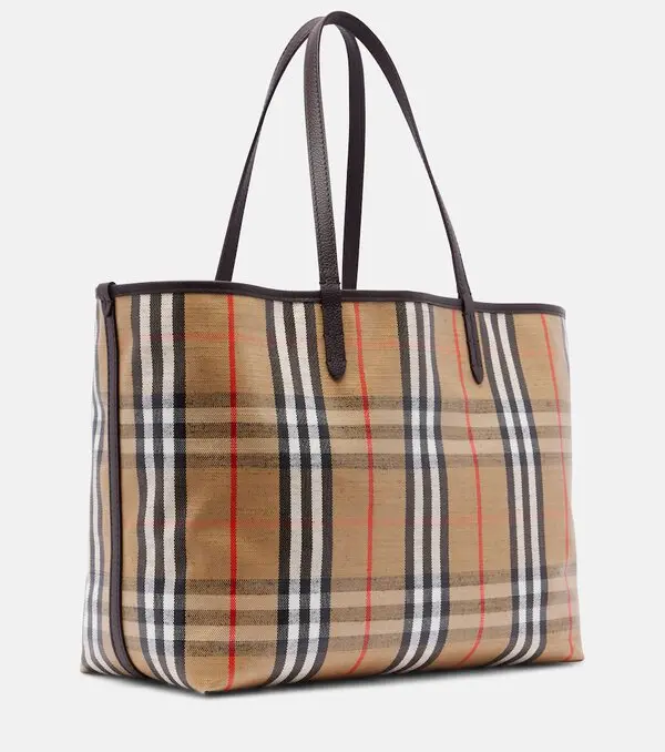 Burberry Highlands Medium Jacquard Tote Bag