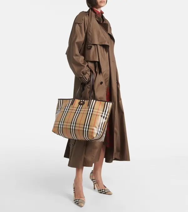 Burberry Highlands Medium Jacquard Tote Bag