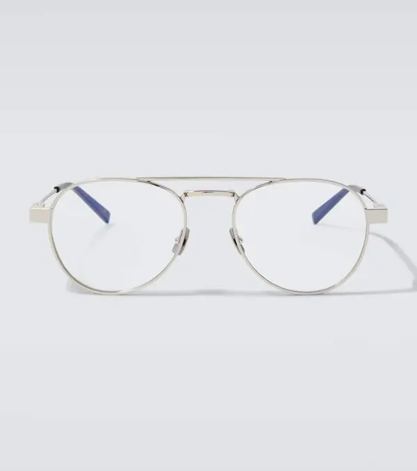 Saint Laurent Sl 808 Opt Aviator Glasses - Silver