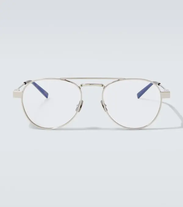 Saint Laurent Sl 808 Opt Aviator Glasses - Silver