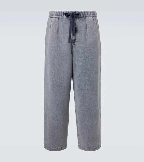 Loewe Mid-rise Wide-leg Jeans - Blue