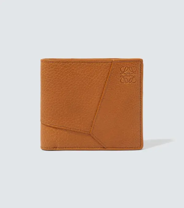 Loewe Puzzle Leather Wallet - Brown