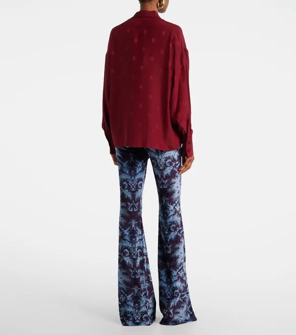 Etro Jacquard Silk Crêpe De Chine Blouse