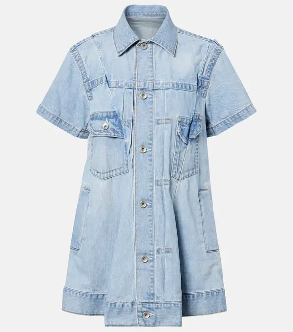 Sacai Deconstructed Denim Minidress