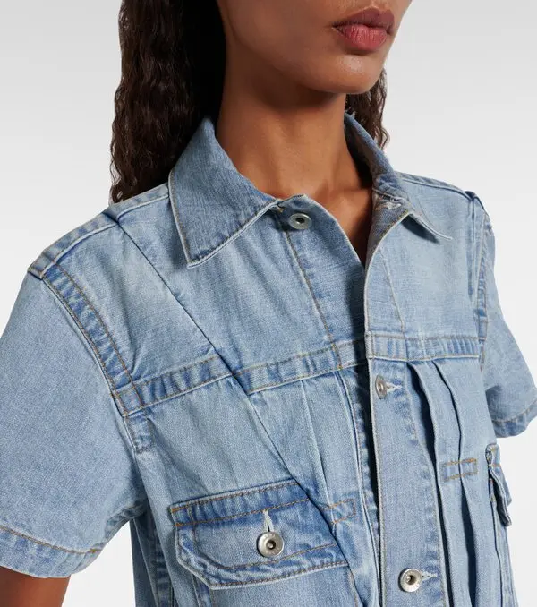 Sacai Deconstructed Denim Minidress