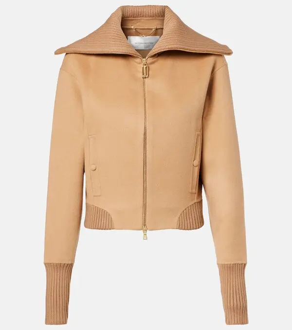 Victoria Beckham Wool And Cashmere Jacket - Beige