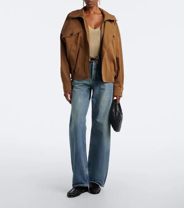 Saint Laurent V-waist Wide-leg Jeans - Blue