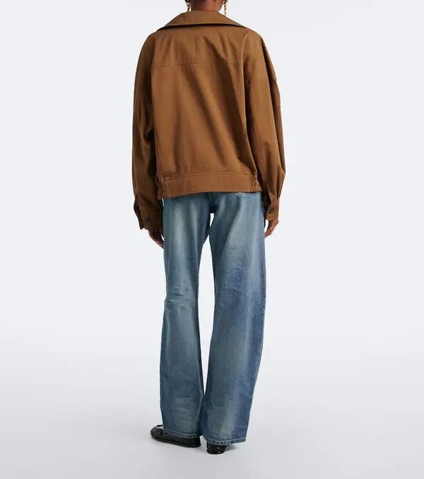 Saint Laurent V-waist Wide-leg Jeans - Blue