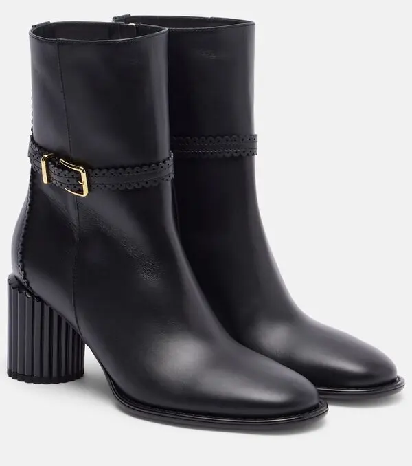 Zimmermann Eddie 70 Leather Ankle Boots