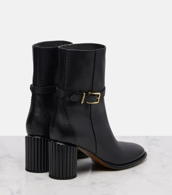 Zimmermann Eddie 70 Leather Ankle Boots
