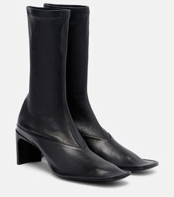 JIL SANDER Trunk Leather Mid-calf Boots